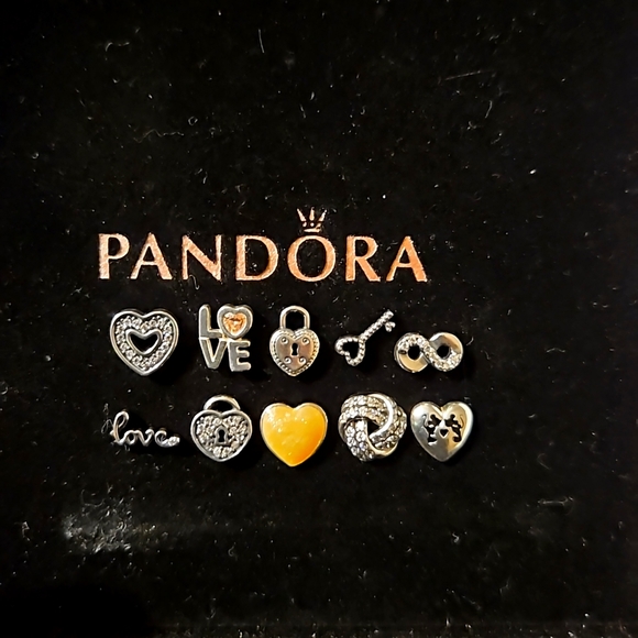 Pandora | Jewelry | Pandora Petite Charms For Floating Locket Sparkling ...